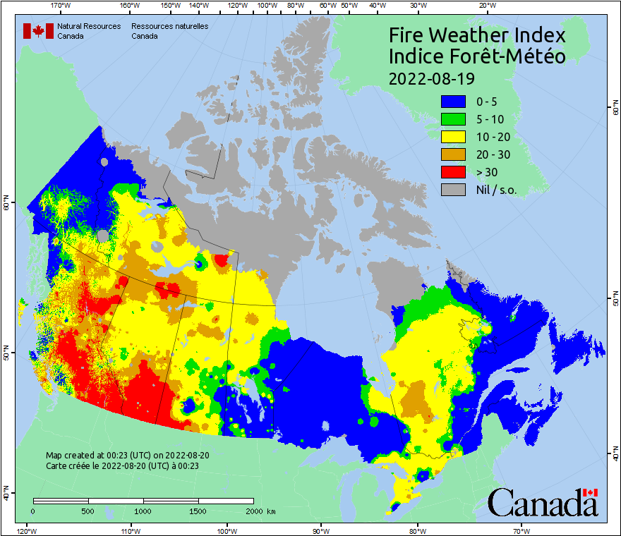 Canadian Wildland Fire Information System | Fire Weather Maps