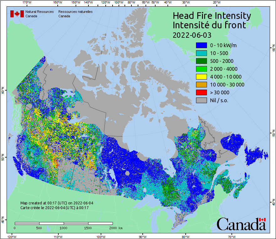 Canadian Wildland Fire Information System | Fire Behavior Maps