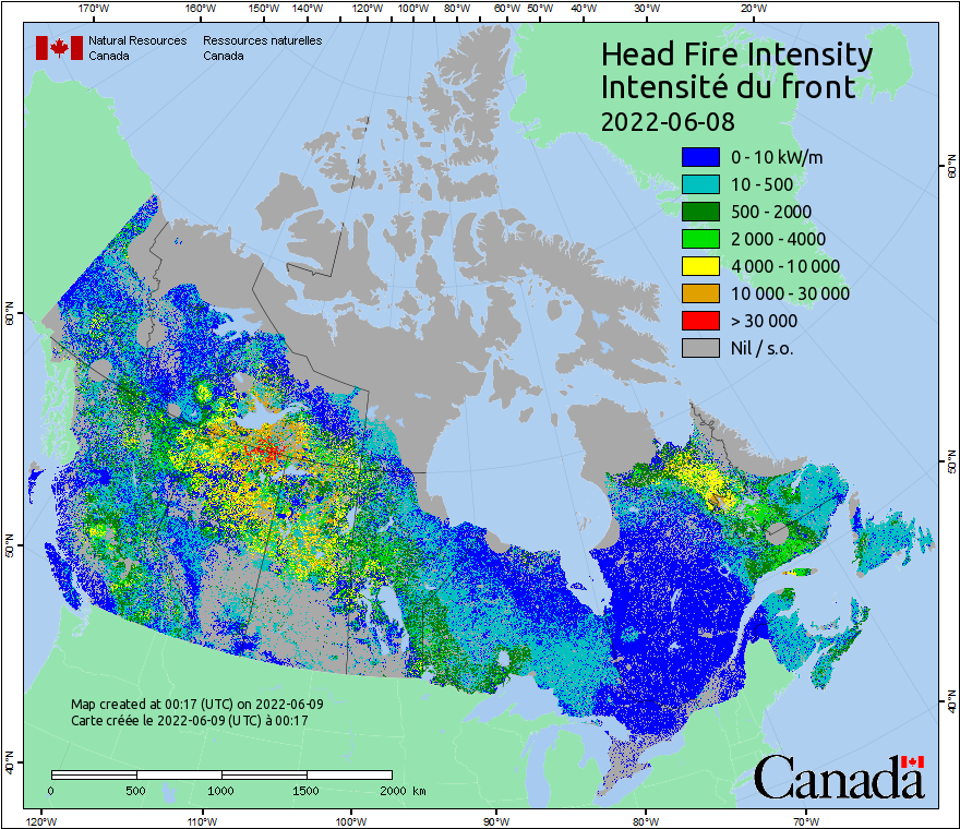 Canadian Wildland Fire Information System | Fire Behavior Maps