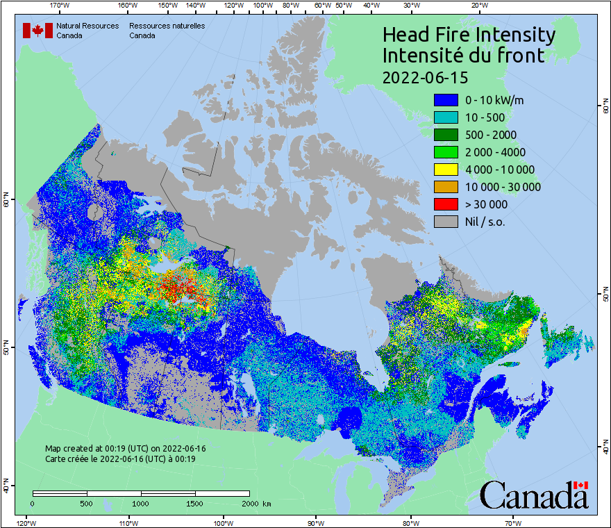 Canadian Wildland Fire Information System | Fire Behavior Maps