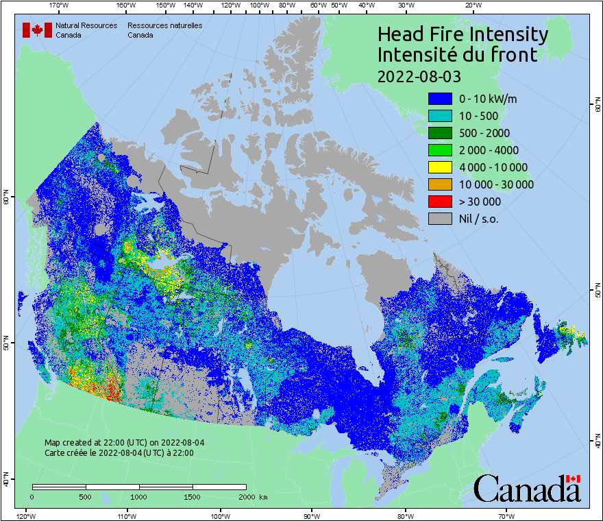 Canadian Wildland Fire Information System | Fire Behavior Maps