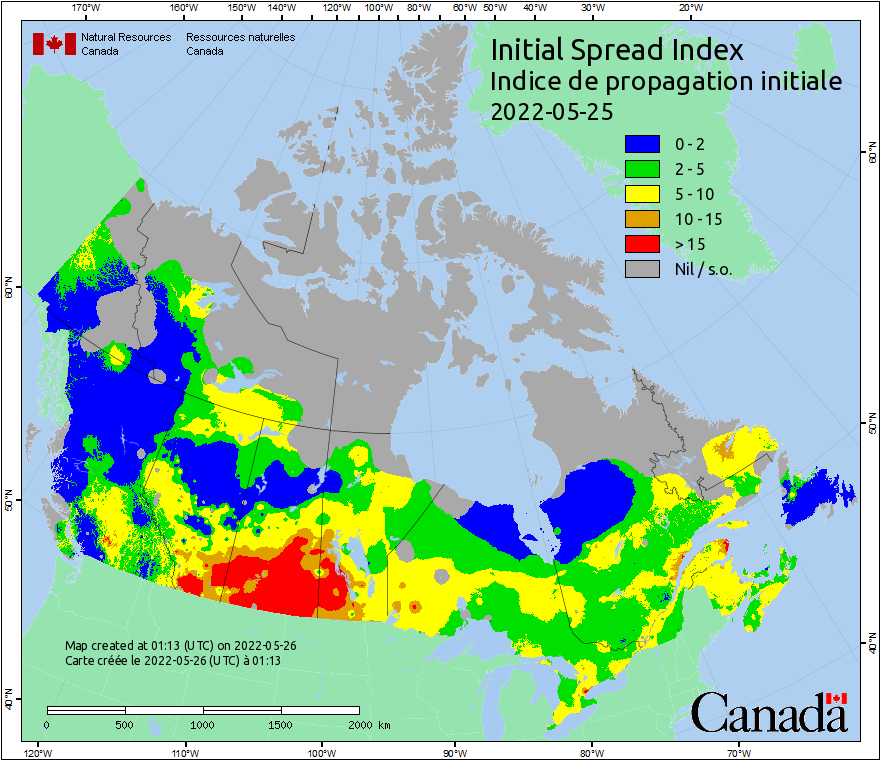 Canadian Wildland Fire Information System | Fire Weather Maps