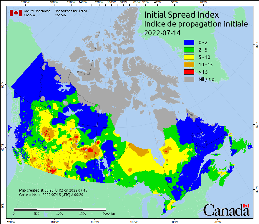 Canadian Wildland Fire Information System | Fire Weather Maps