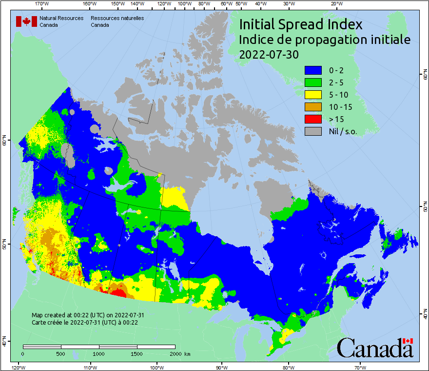 Canadian Wildland Fire Information System | Fire Weather Maps