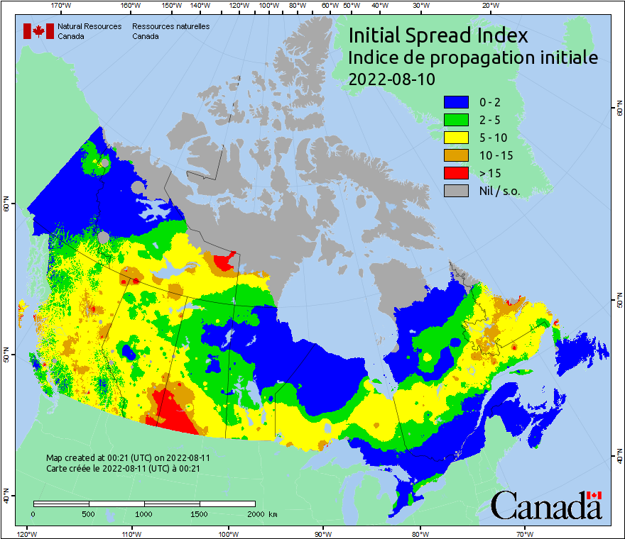 Canadian Wildland Fire Information System | Fire Weather Maps