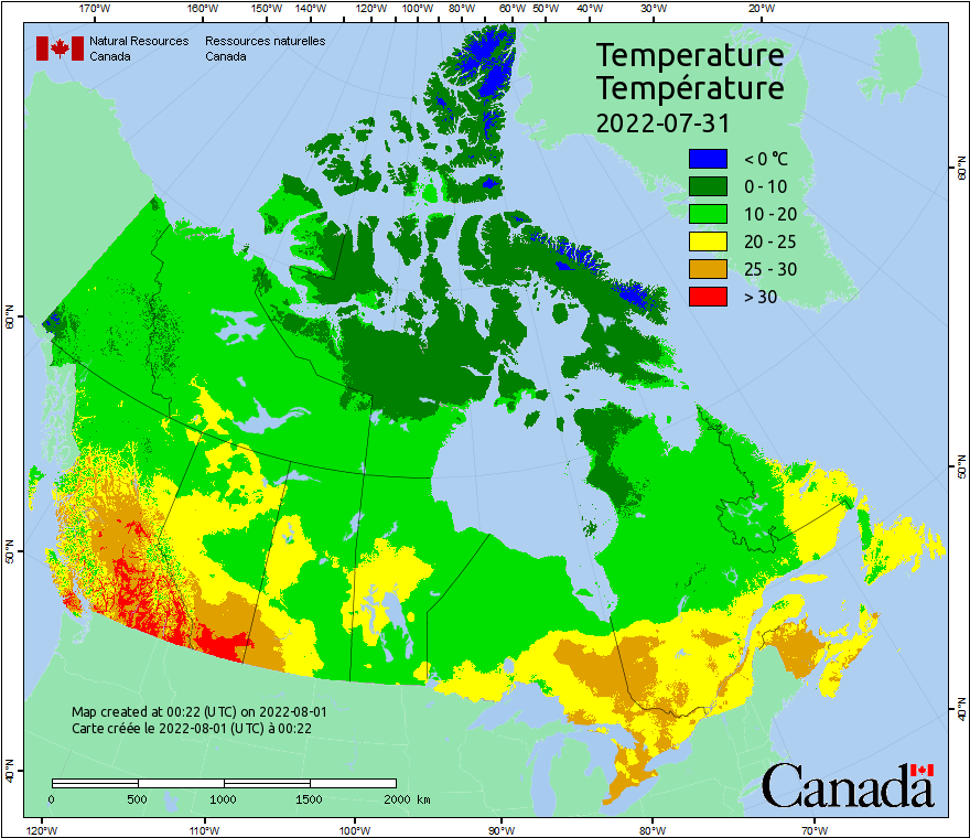 Canadian Wildland Fire Information System | Weather Maps