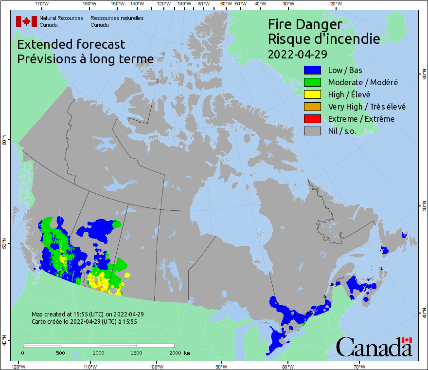 Canadian Wildland Fire Information System | Fire Weather Maps