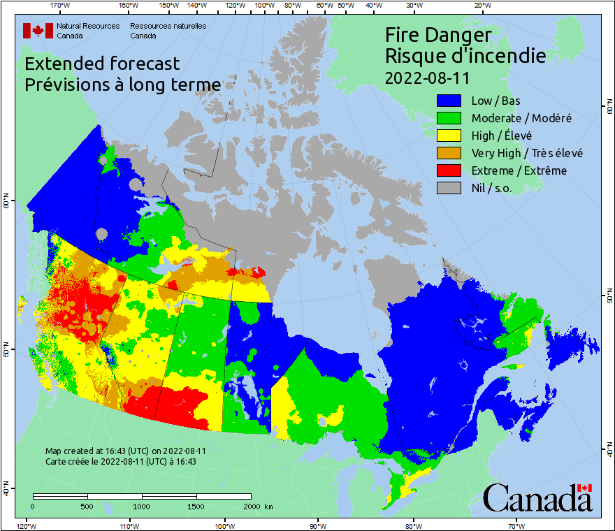 Canadian Wildland Fire Information System | Fire Weather Maps