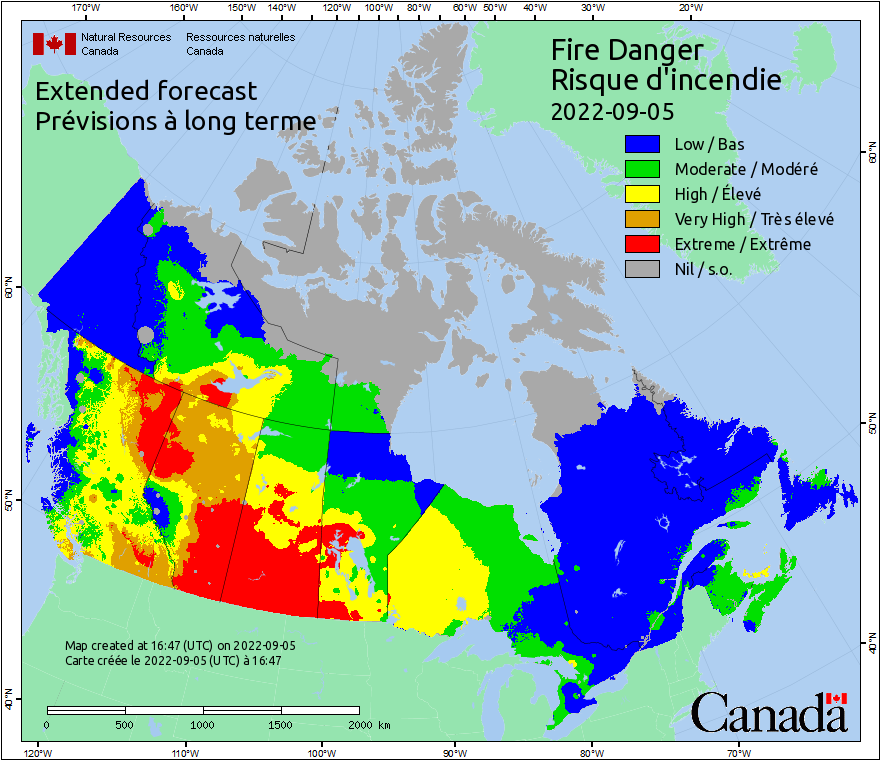 Canadian Wildland Fire Information System | Fire Weather Maps