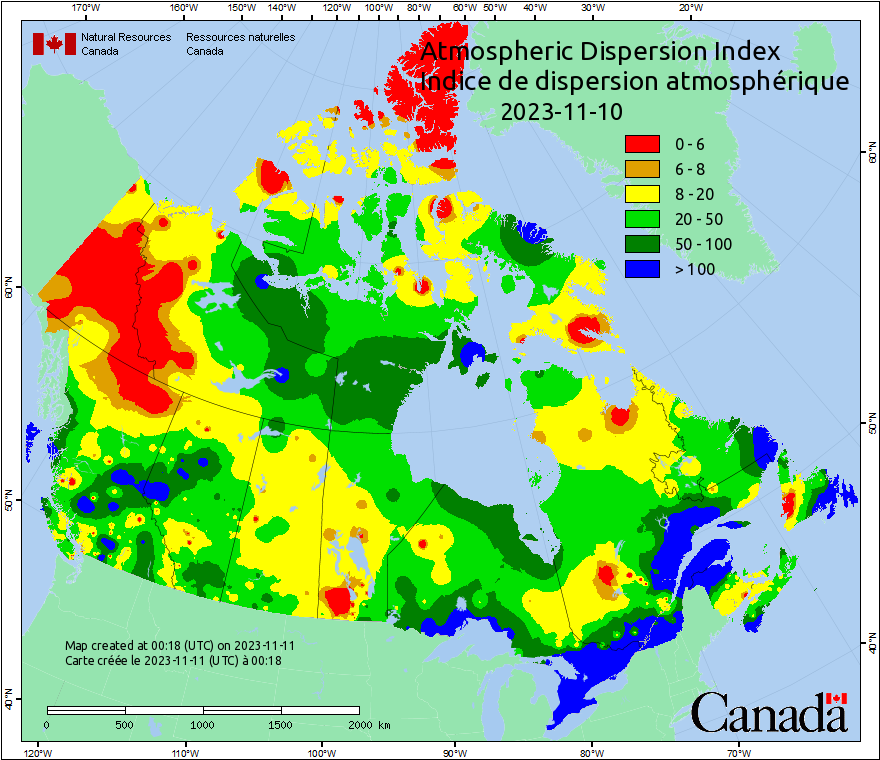 Canadian Wildland Fire Information System | Weather Maps