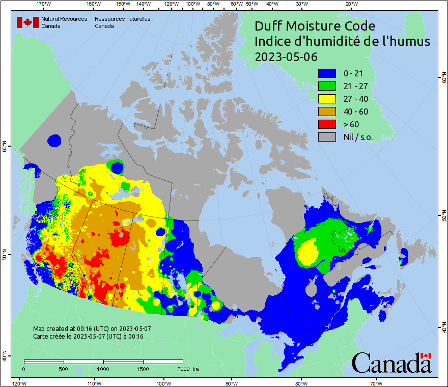 Canadian Wildland Fire Information System | Fire Weather Maps