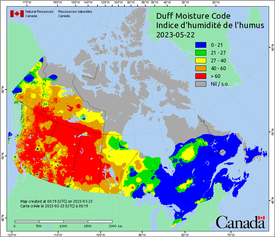 Canadian Wildland Fire Information System | Fire Weather Maps