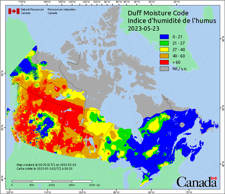 Canadian Wildland Fire Information System | Fire Weather Maps