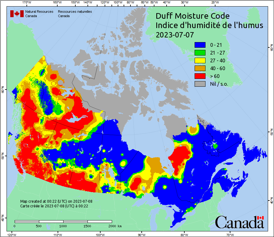 Canadian Wildland Fire Information System | Fire Weather Maps