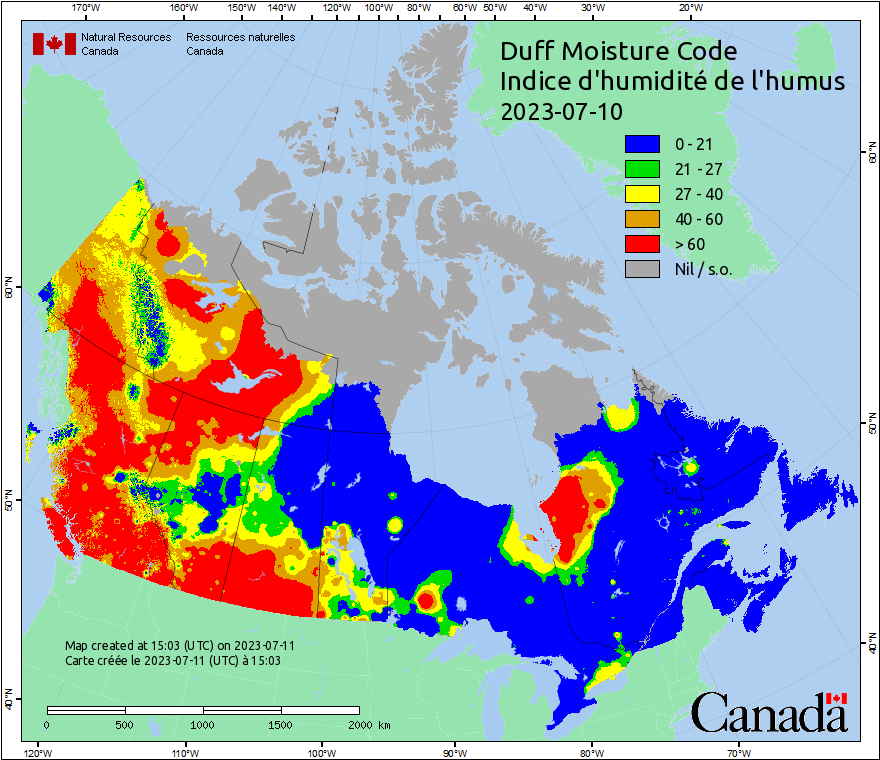 Canadian Wildland Fire Information System | Fire Weather Maps