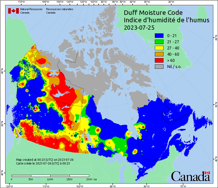 Canadian Wildland Fire Information System | Fire Weather Maps