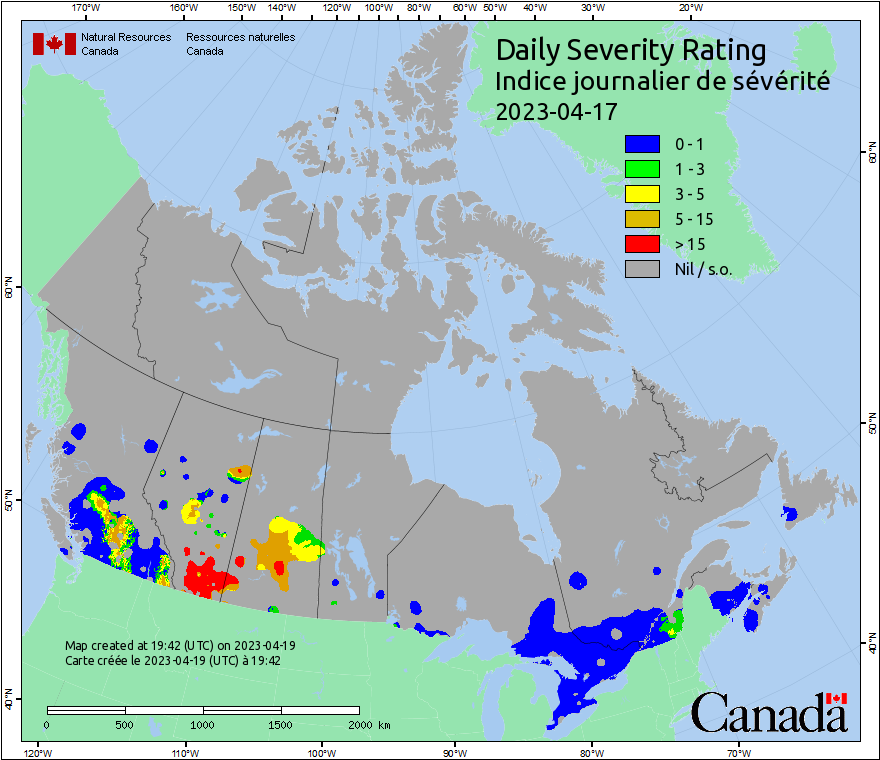 Canadian Wildland Fire Information System | Fire Weather Maps