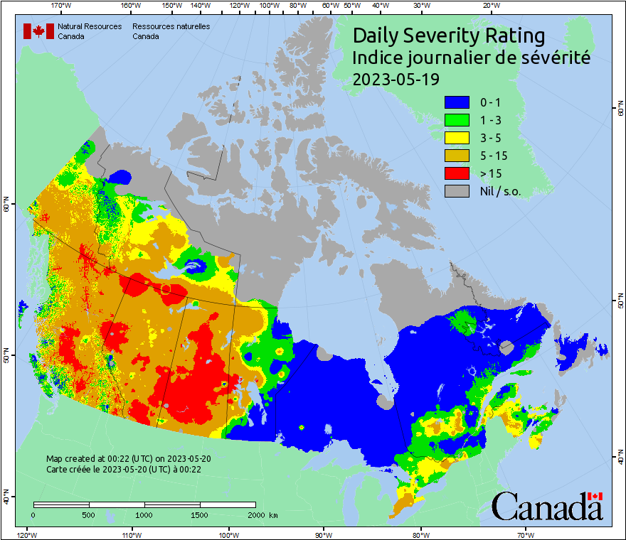 Canadian Wildland Fire Information System | Fire Weather Maps