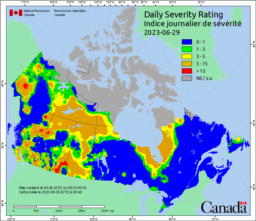Canadian Wildland Fire Information System | Fire Weather Maps