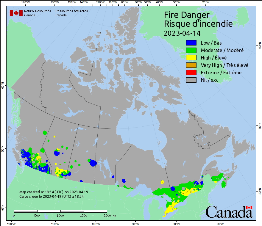 Canadian Wildland Fire Information System | Fire Weather Maps