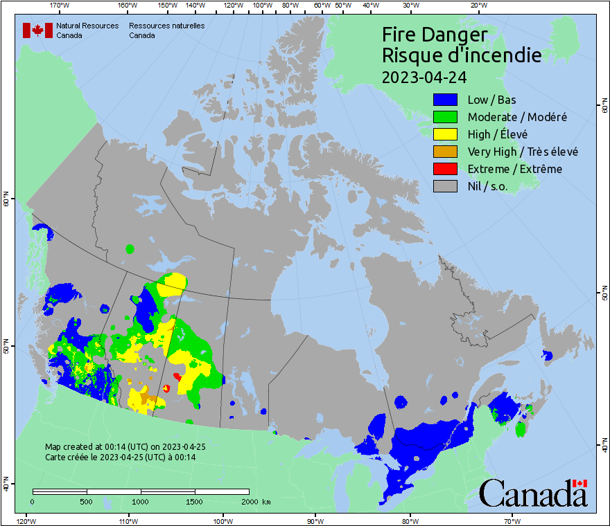 Canadian Wildland Fire Information System | Fire Weather Maps