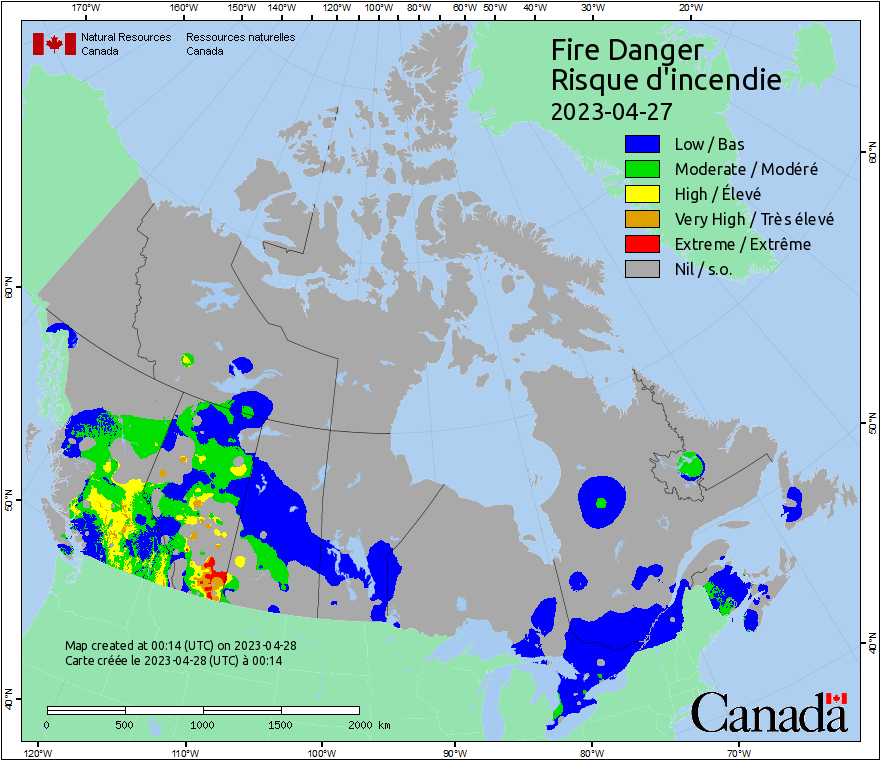 Canadian Wildland Fire Information System | Fire Weather Maps