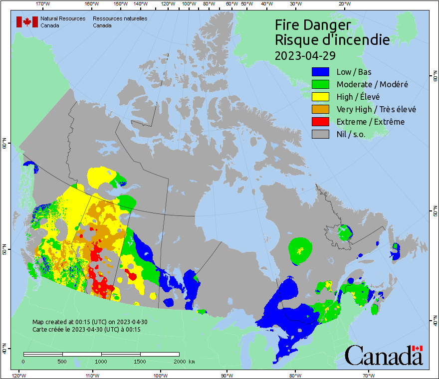 Canadian Wildland Fire Information System | Fire Weather Maps
