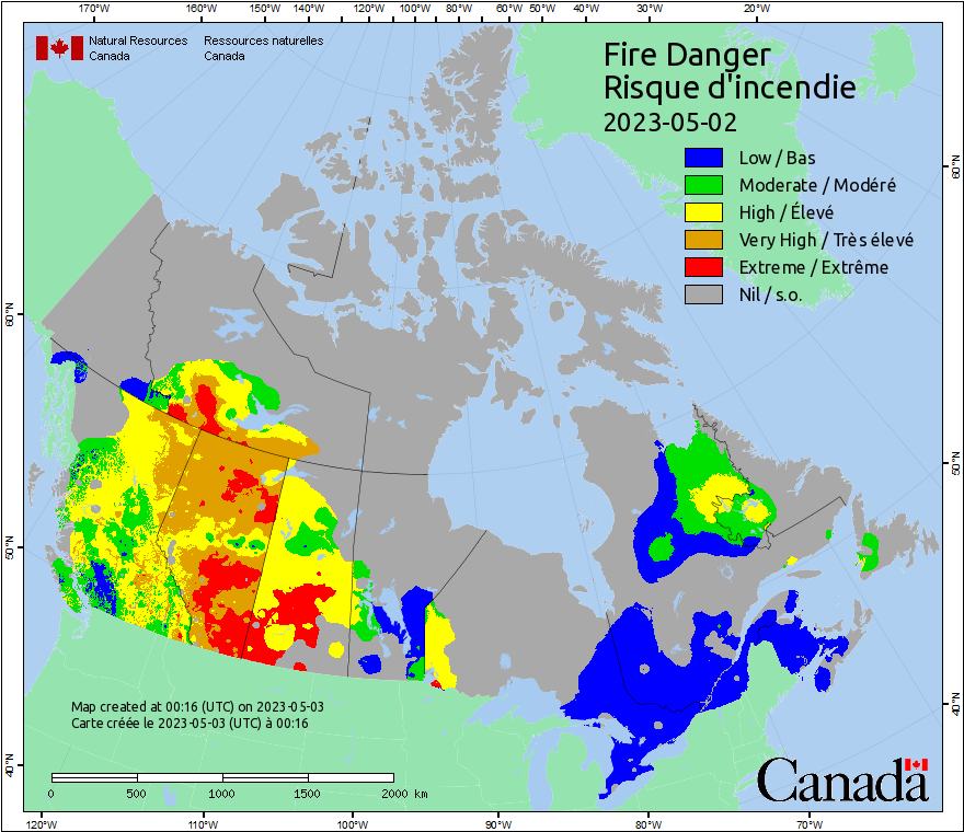 Canadian Wildland Fire Information System | Fire Weather Maps