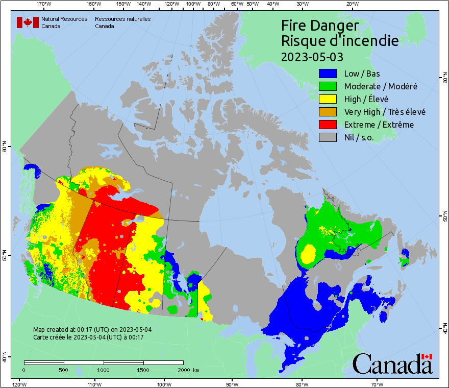 Canadian Wildland Fire Information System | Fire Weather Maps