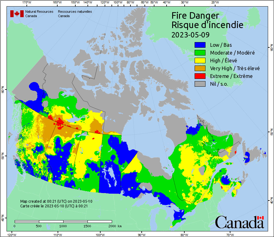 Canadian Wildland Fire Information System | Fire Weather Maps