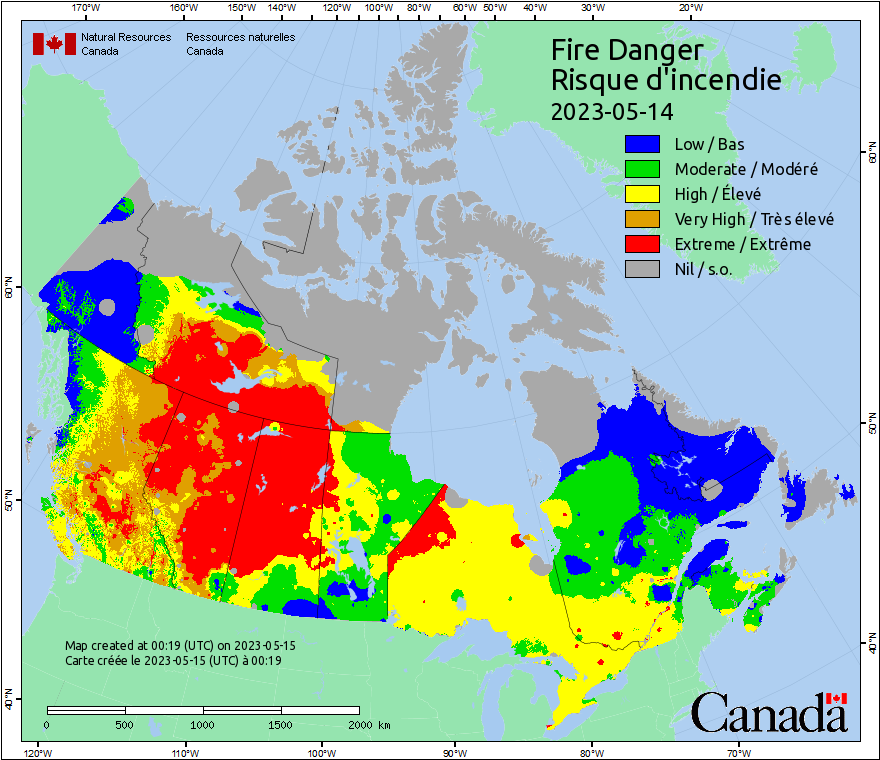 Canadian Wildland Fire Information System | Fire Weather Maps