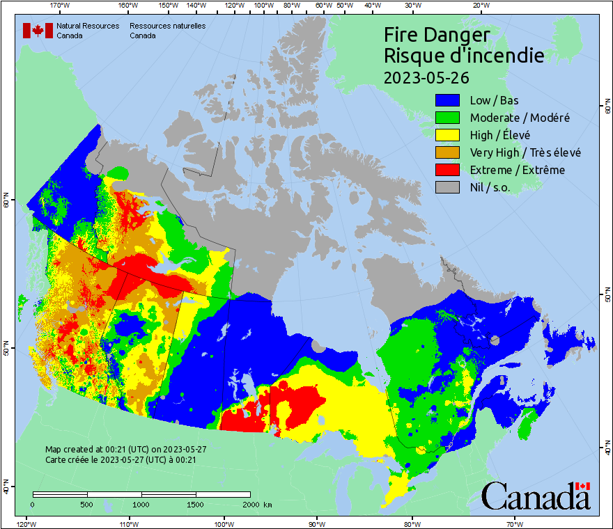 Canadian Wildland Fire Information System | Fire Weather Maps