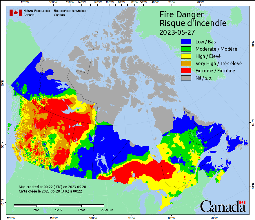Canadian Wildland Fire Information System | Fire Weather Maps