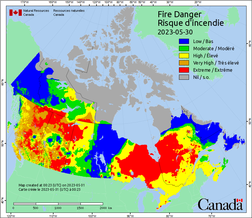 Canadian Wildland Fire Information System | Fire Weather Maps