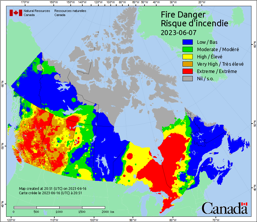 Canadian Wildland Fire Information System | Fire Weather Maps