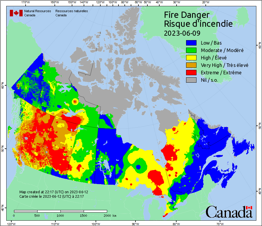 Canadian Wildland Fire Information System | Fire Weather Maps