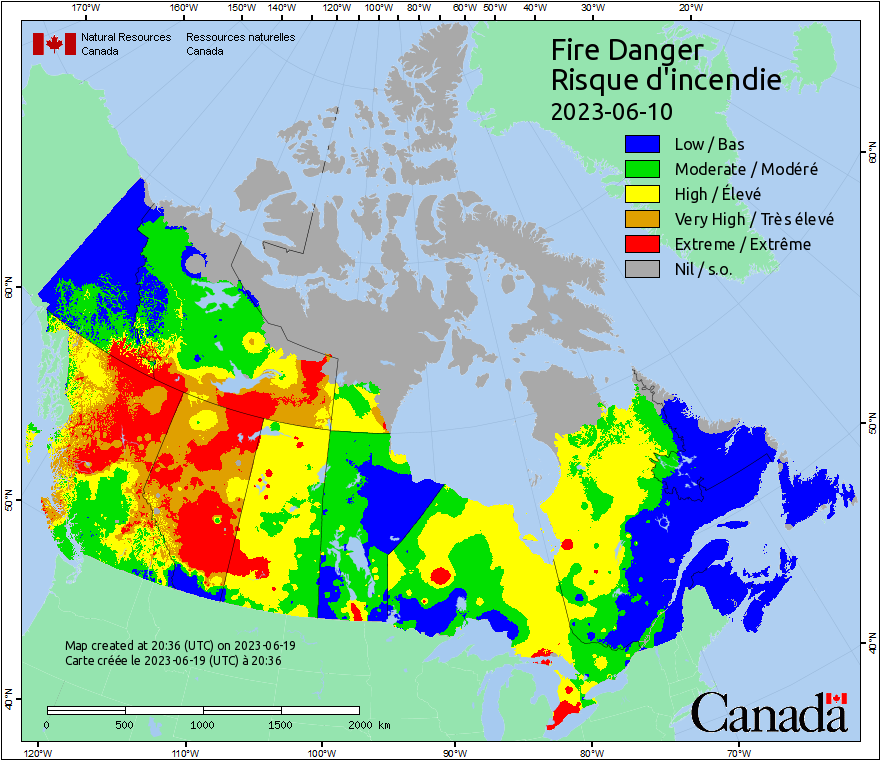 Canadian Wildland Fire Information System | Fire Weather Maps