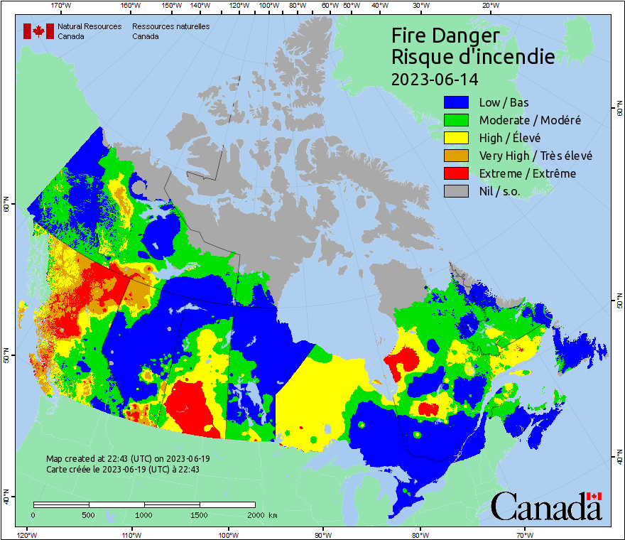 Canadian Wildland Fire Information System | Fire Weather Maps