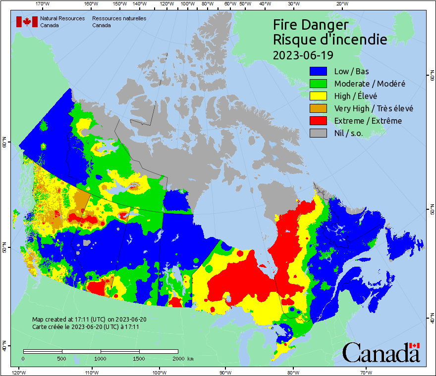 Canadian Wildland Fire Information System | Fire Weather Maps