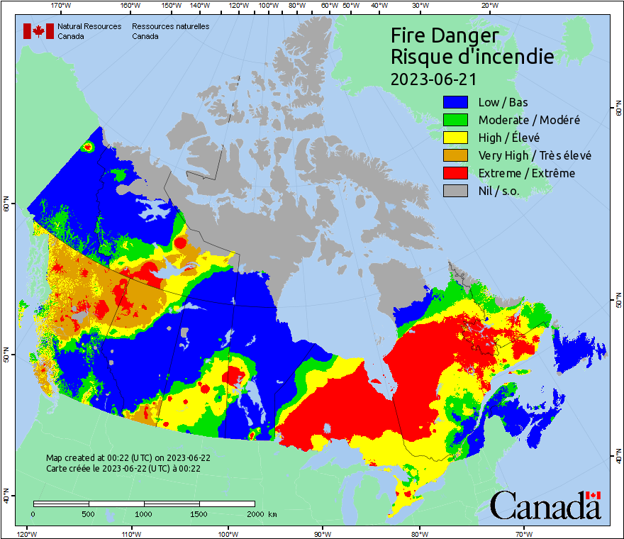 Canadian Wildland Fire Information System | Fire Weather Maps