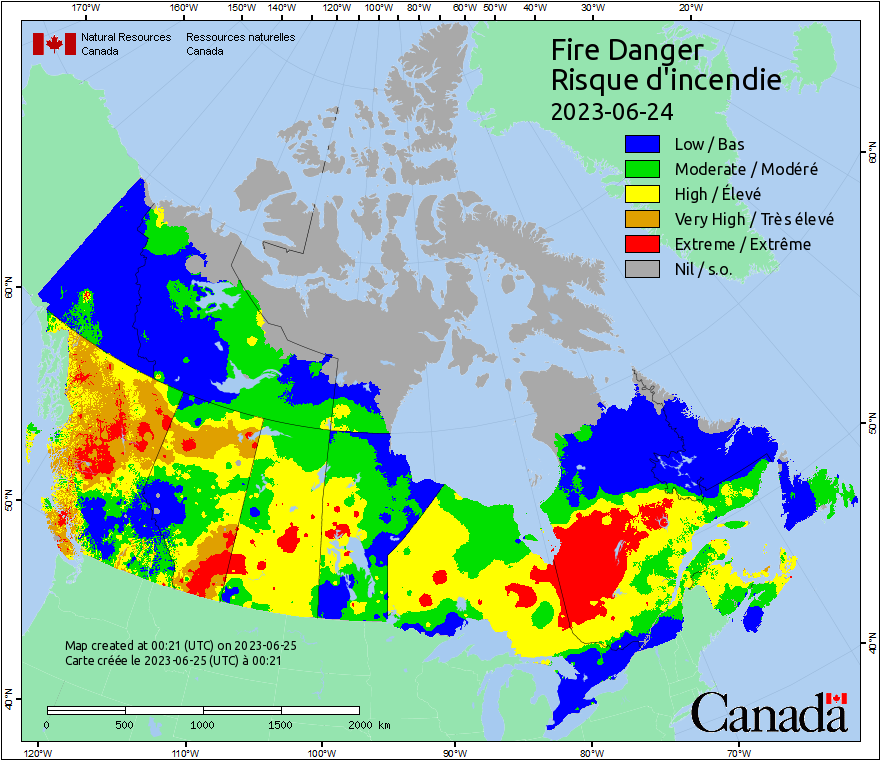 Canadian Wildland Fire Information System | Fire Weather Maps