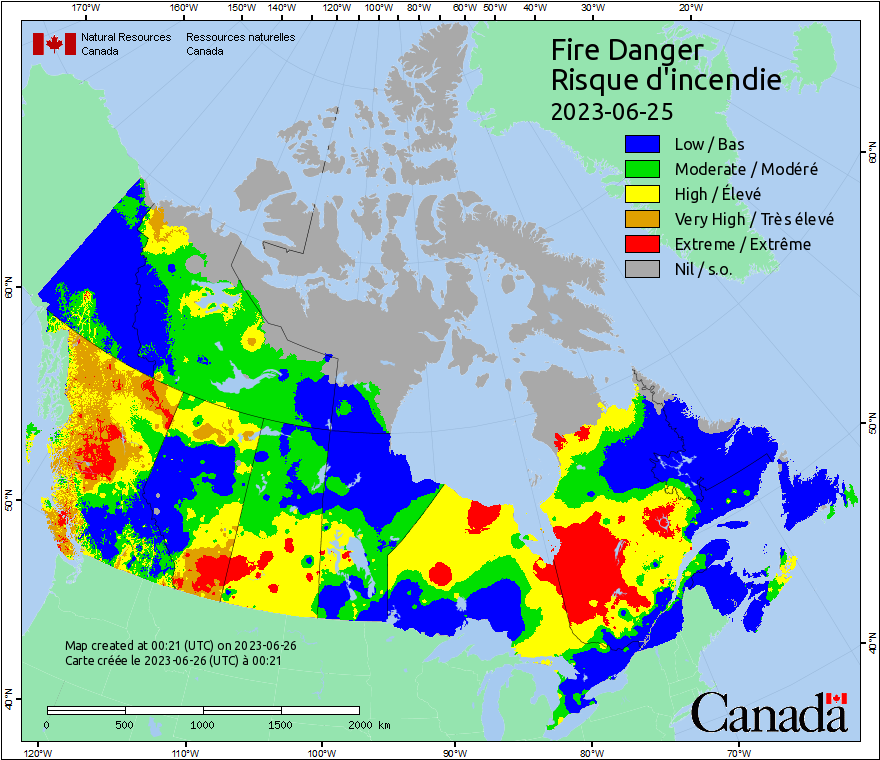 Canadian Wildland Fire Information System | Fire Weather Maps