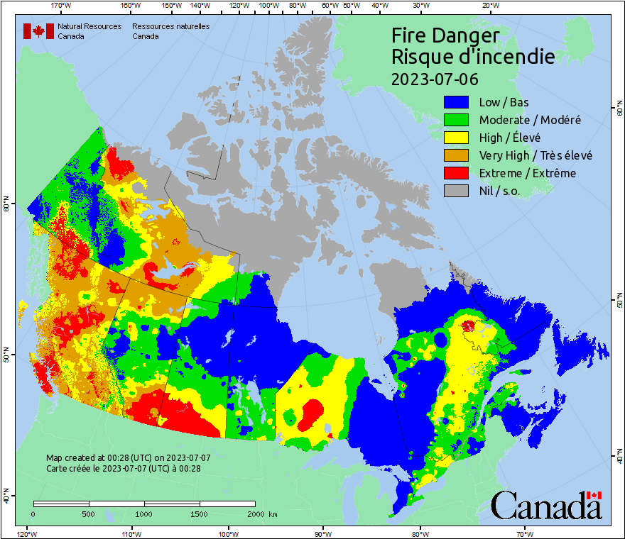 Canadian Wildland Fire Information System | Fire Weather Maps