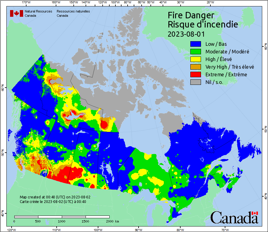 Canadian Wildland Fire Information System | Fire Weather Maps