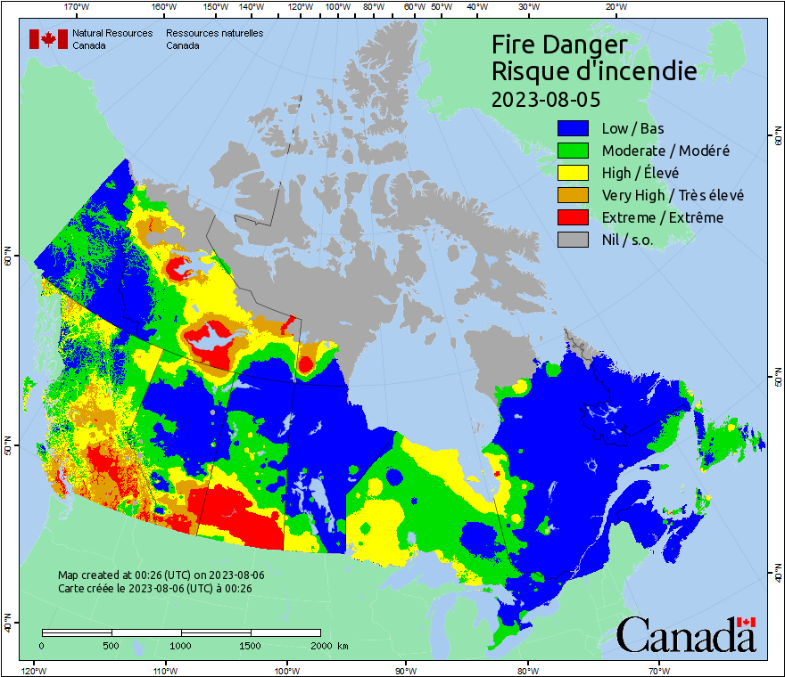 Canadian Wildland Fire Information System | Fire Weather Maps