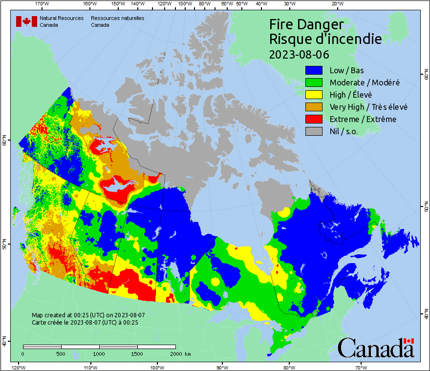 Canadian Wildland Fire Information System | Fire Weather Maps