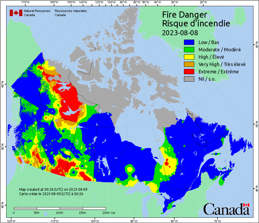 Canadian Wildland Fire Information System | Fire Weather Maps