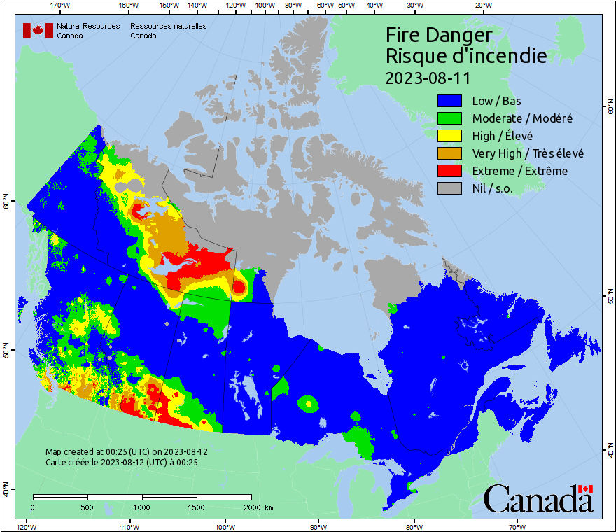 Canadian Wildland Fire Information System | Fire Weather Maps