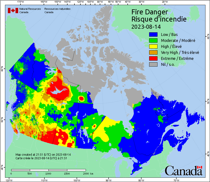 Canadian Wildland Fire Information System | Fire Weather Maps