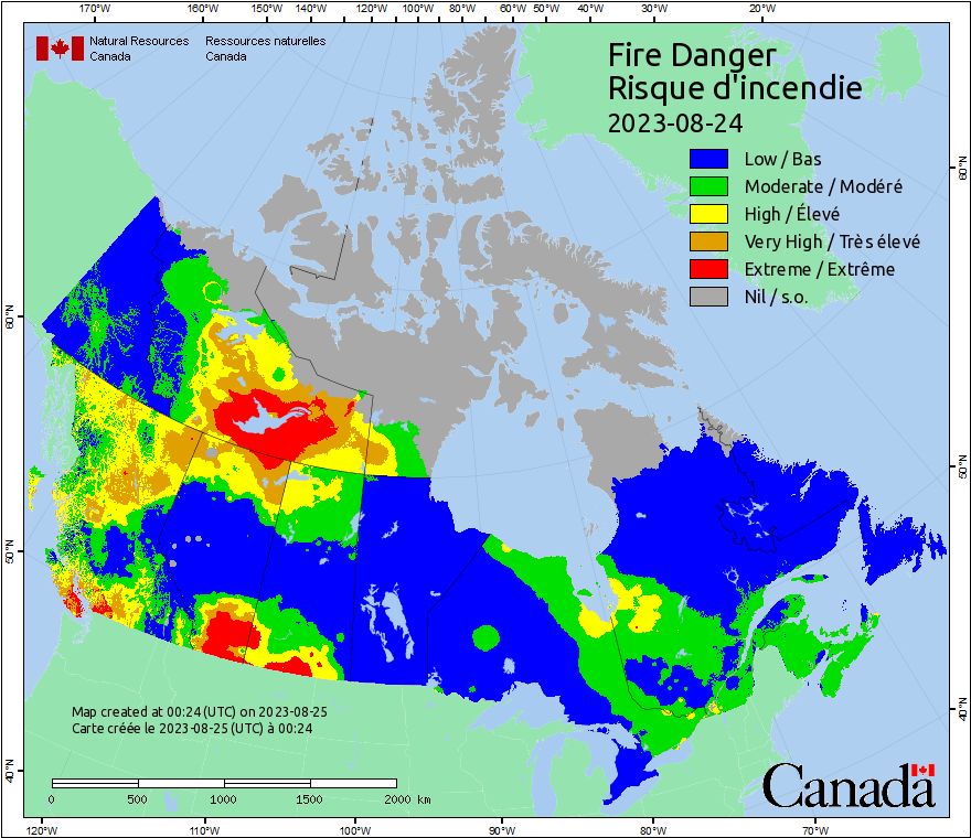 Canadian Wildland Fire Information System | Fire Weather Maps